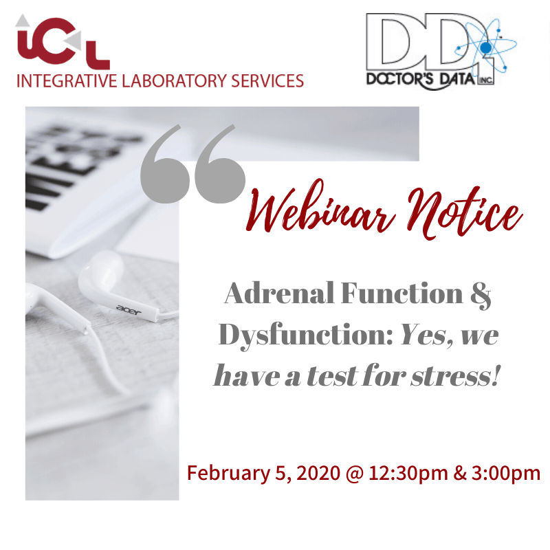 Webinar Notice: Doctor's Data Wellness Wednesday - In-Common Laboratories